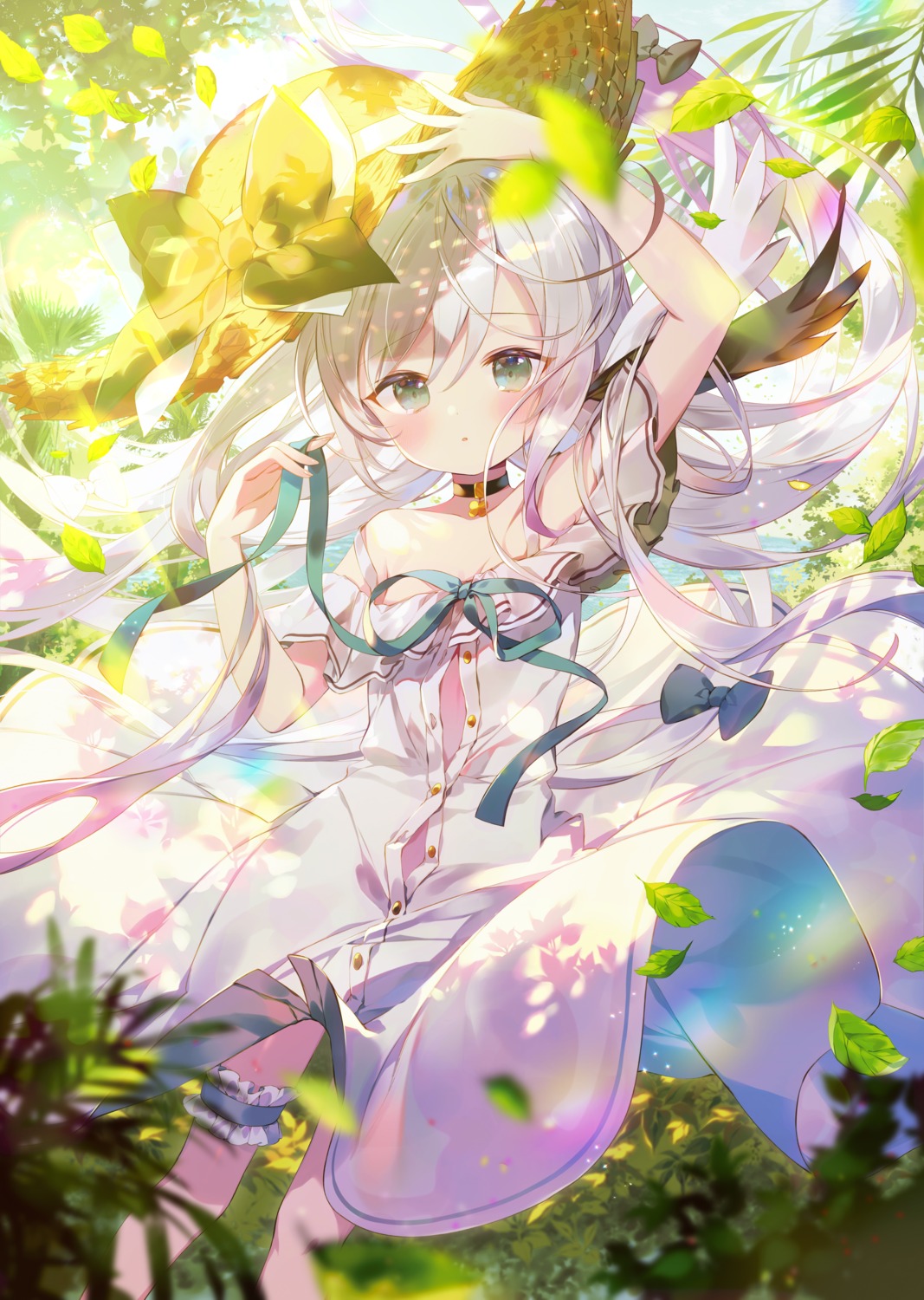 ibara riato emori miku project awae iroha dress garter no bra skirt lift summer dress | #1005824 ...